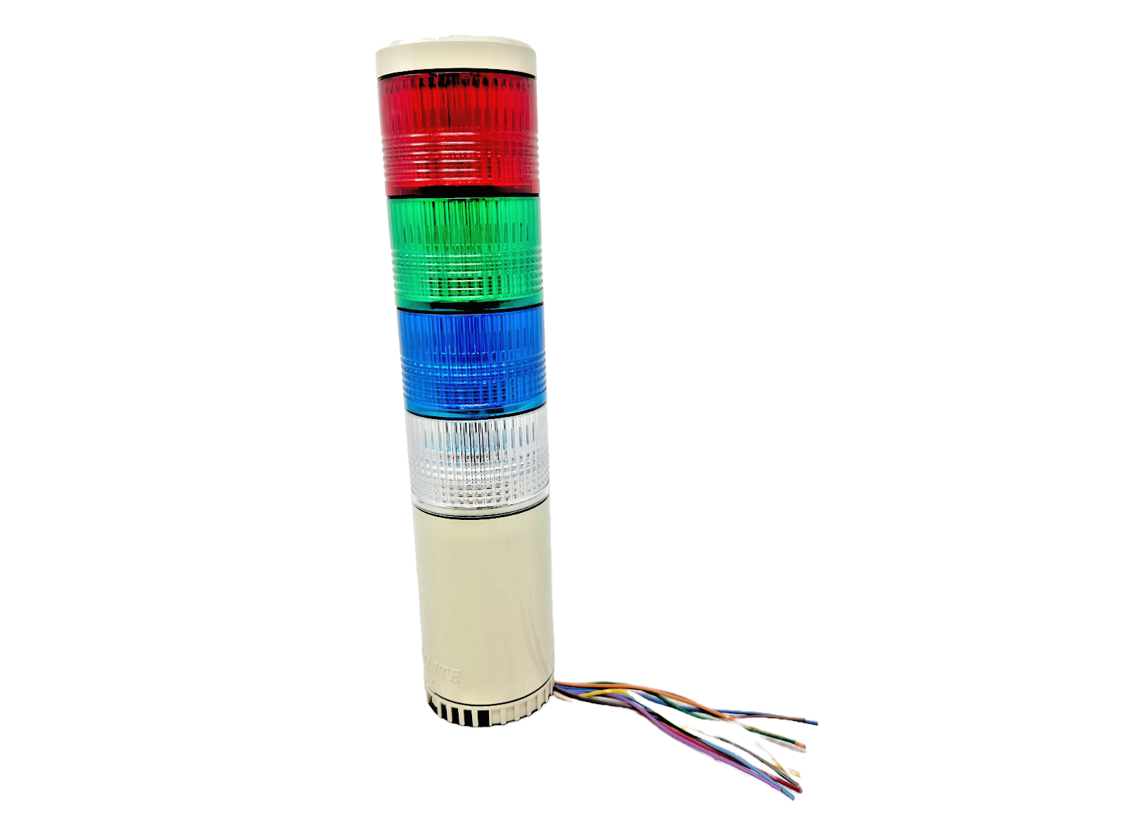 used patlite lme-402fbw-rgbc signal tower lme_02fbw