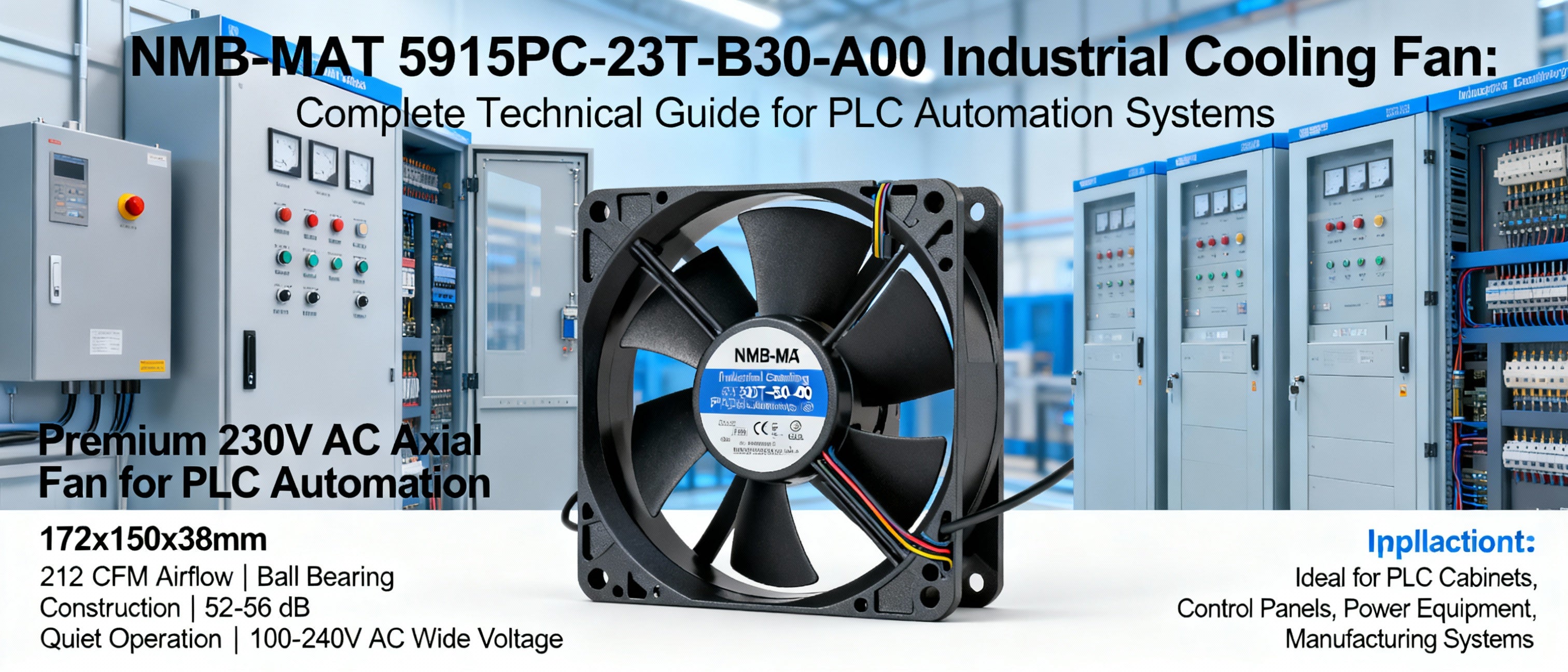 NMB-MAT 5915PC-23T-B30-A00 Industrial Cooling Fan: Complete Technical