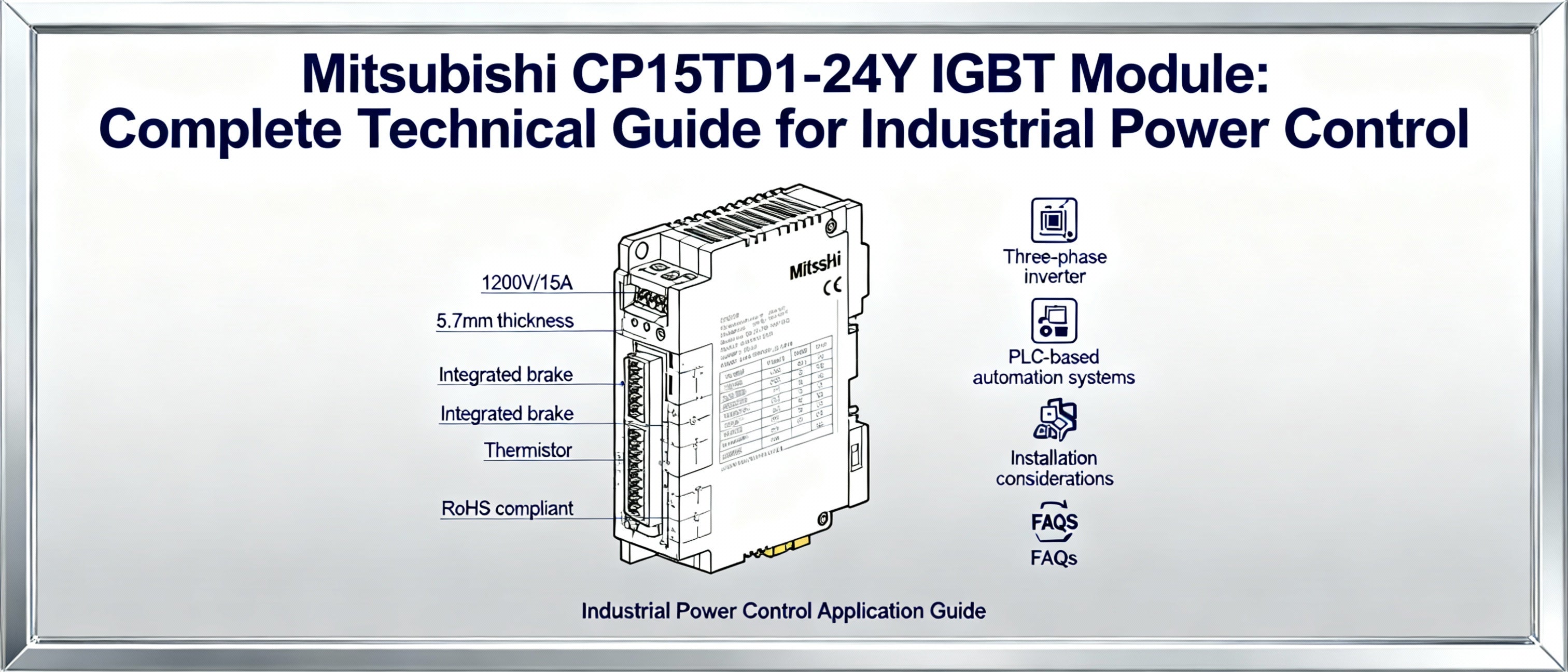 Mitsubishi CP15TD1-24Y IGBT Module: Complete Technical Guide for Indus