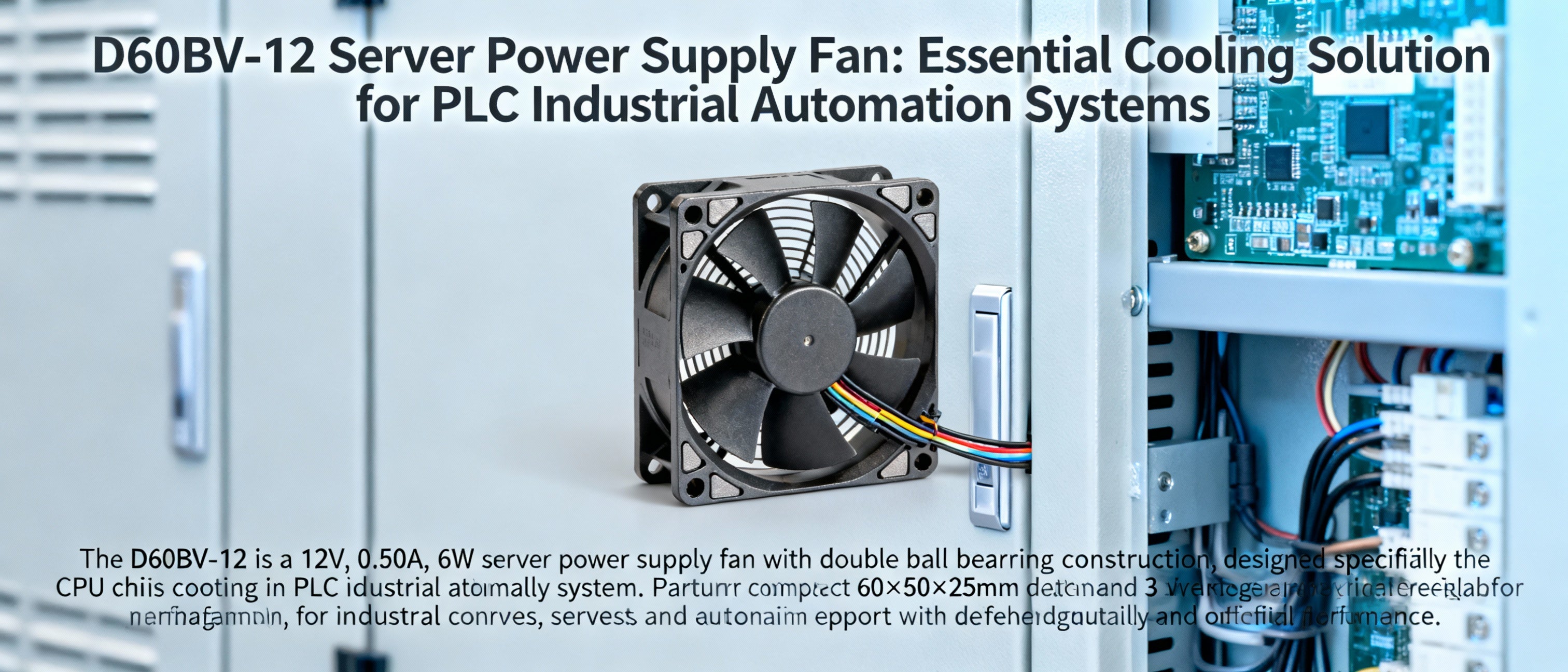 D60BV-12 Server Power Supply Fan: Essential Cooling Solution for PLC I
