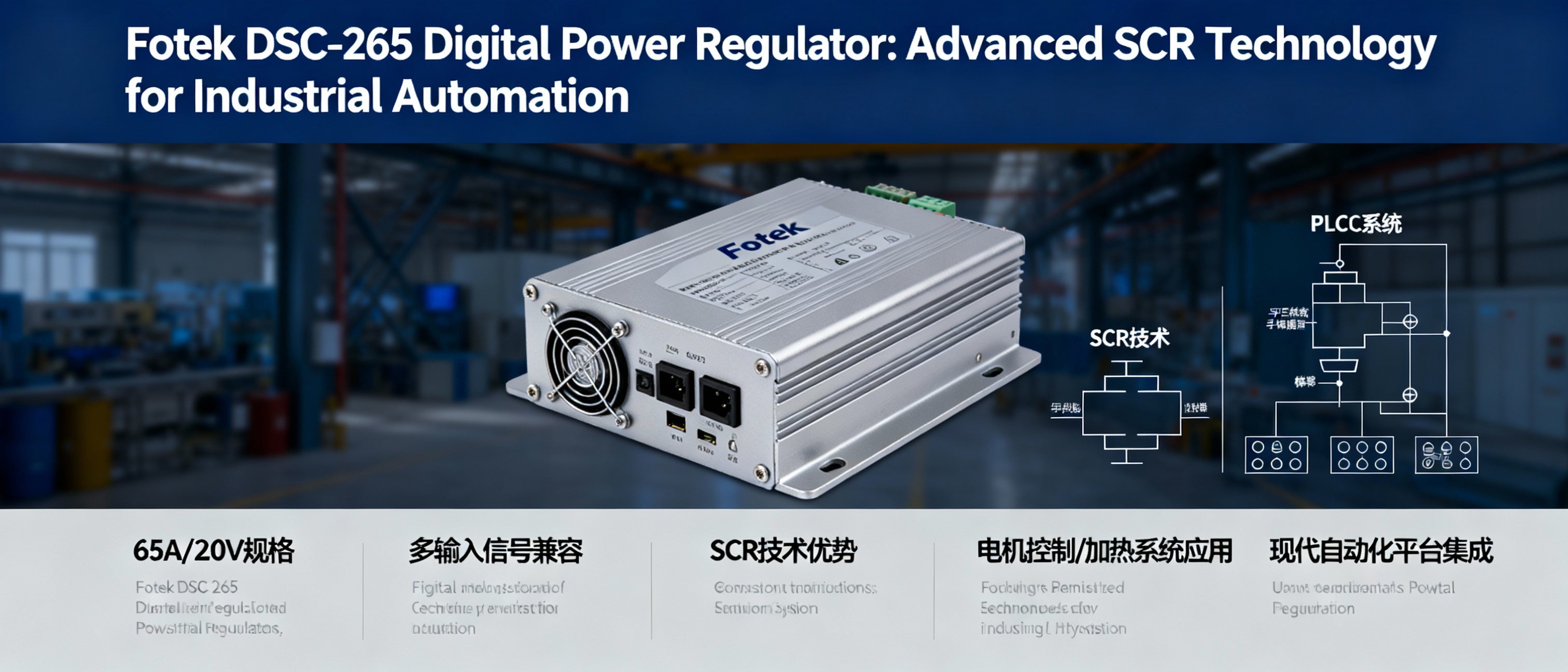 Fotek DSC-265 Digital Power Regulator: Advanced SCR Technology for Ind