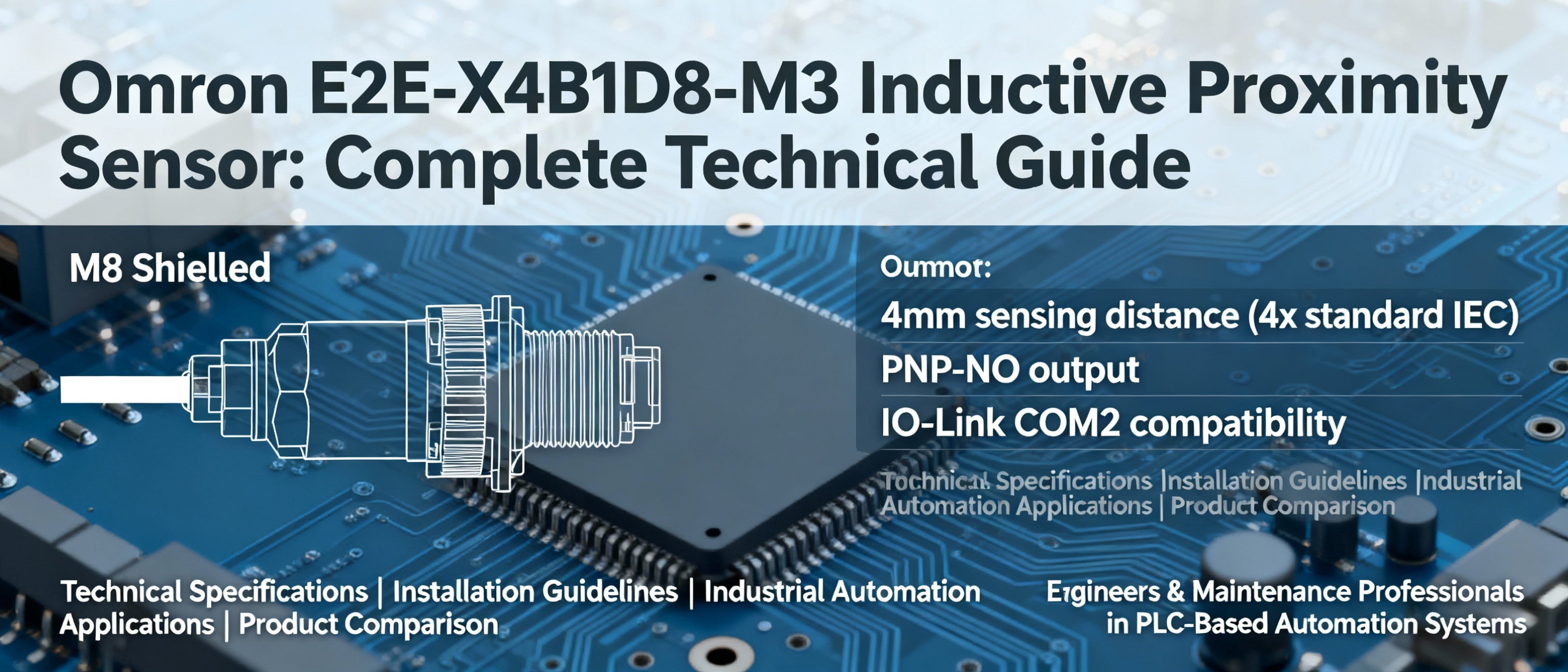 Omron E2E-X4B1D8-M3 Inductive Proximity Sensor: Complete Technical Gui