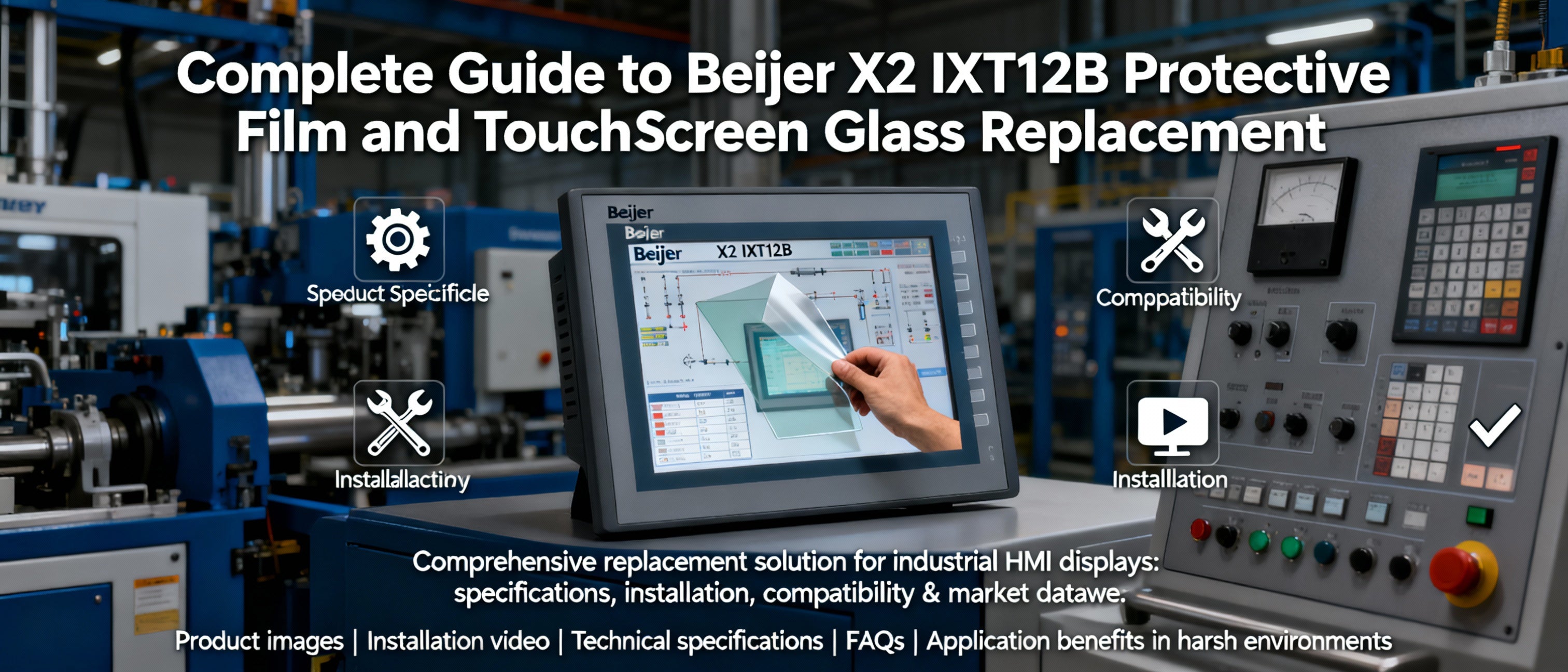 Complete Guide to Beijer X2 IXT12B Protective Film and Touch Screen Gl