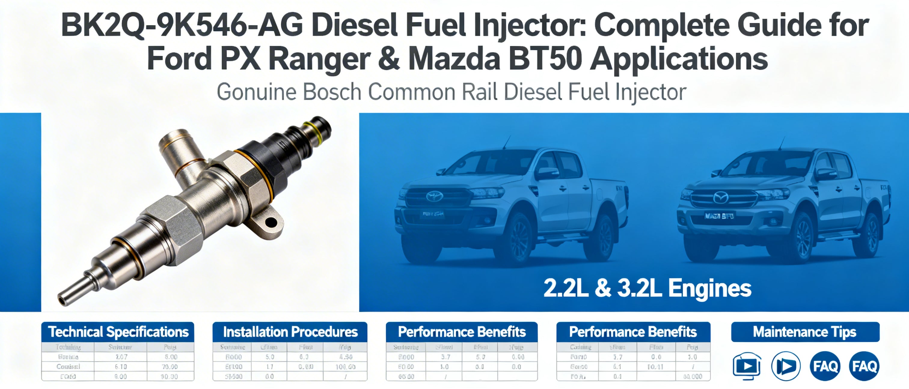 BK2Q-9K546-AG Diesel Fuel Injector: Complete Guide for Ford PX Ranger