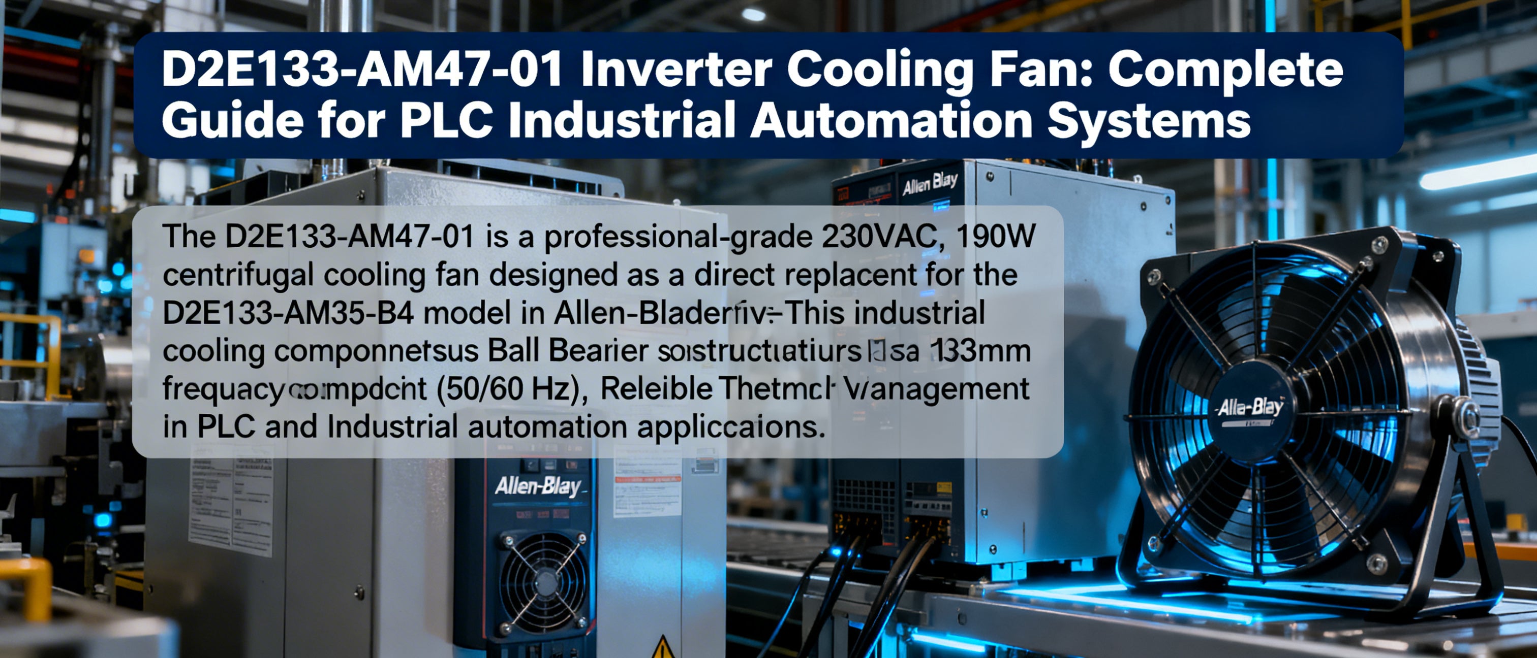 D2E133-AM47-01 Inverter Cooling Fan: Complete Guide for PLC Industrial