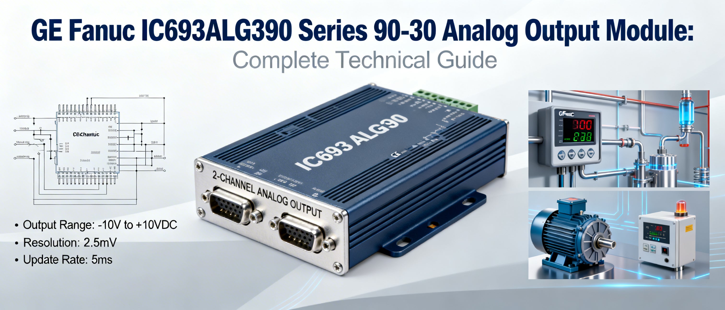 GE Fanuc IC693ALG390 Series 90-30 Analog Output Module: Complete Techn