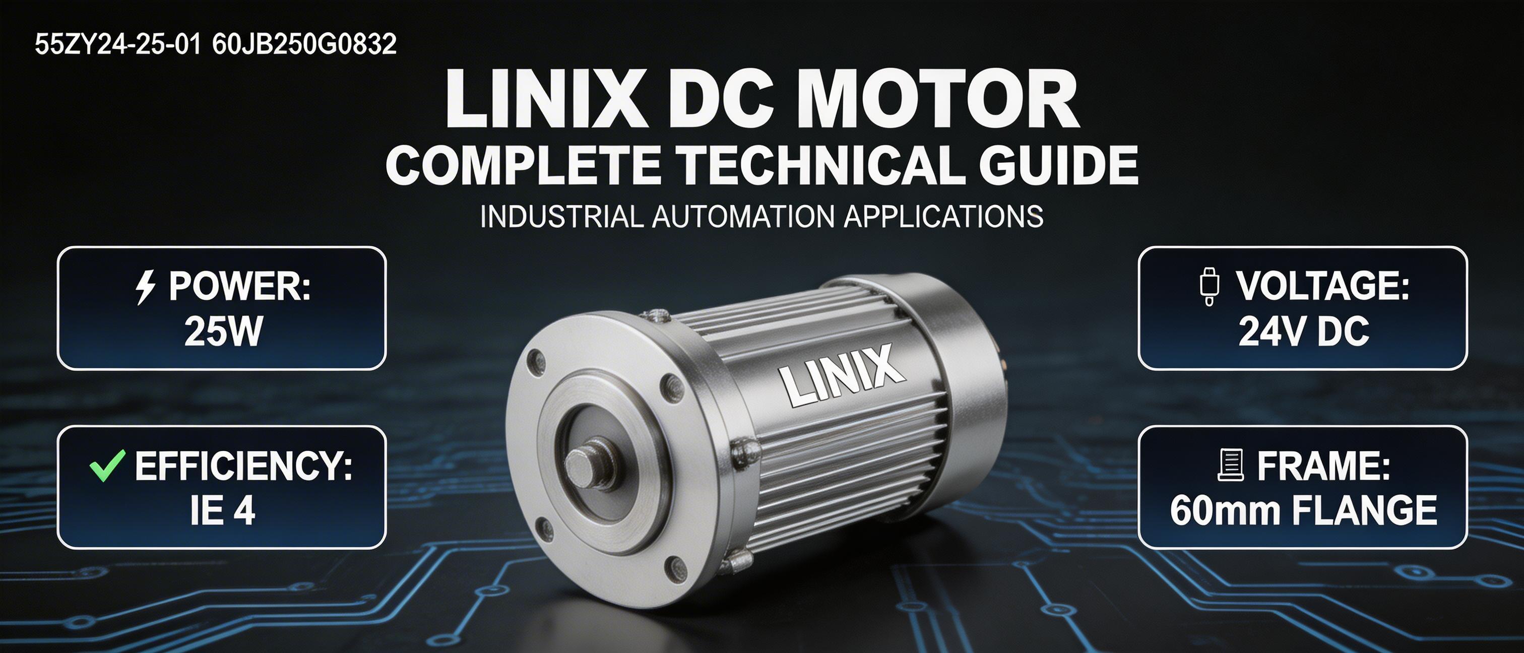 55ZY24-25-01 60JB250G0832 LINIX DC Motor: Complete Technical Guide for