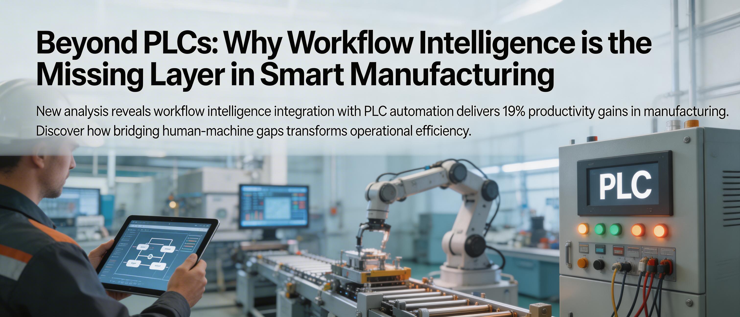 Beyond PLCs: Why Workflow Intelligence is the Missing Layer in Smart M