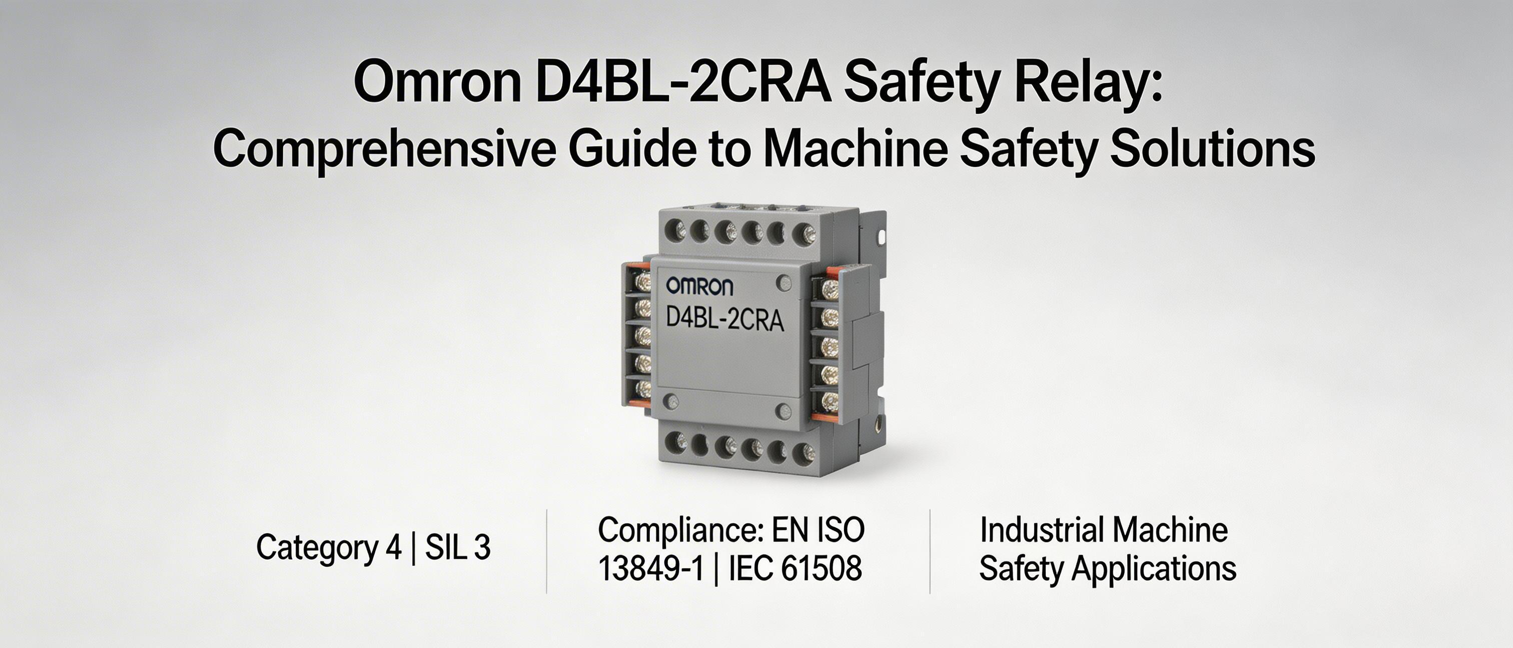 Omron D4BL-2CRA Safety Relay: Comprehensive Guide to Machine Safety So