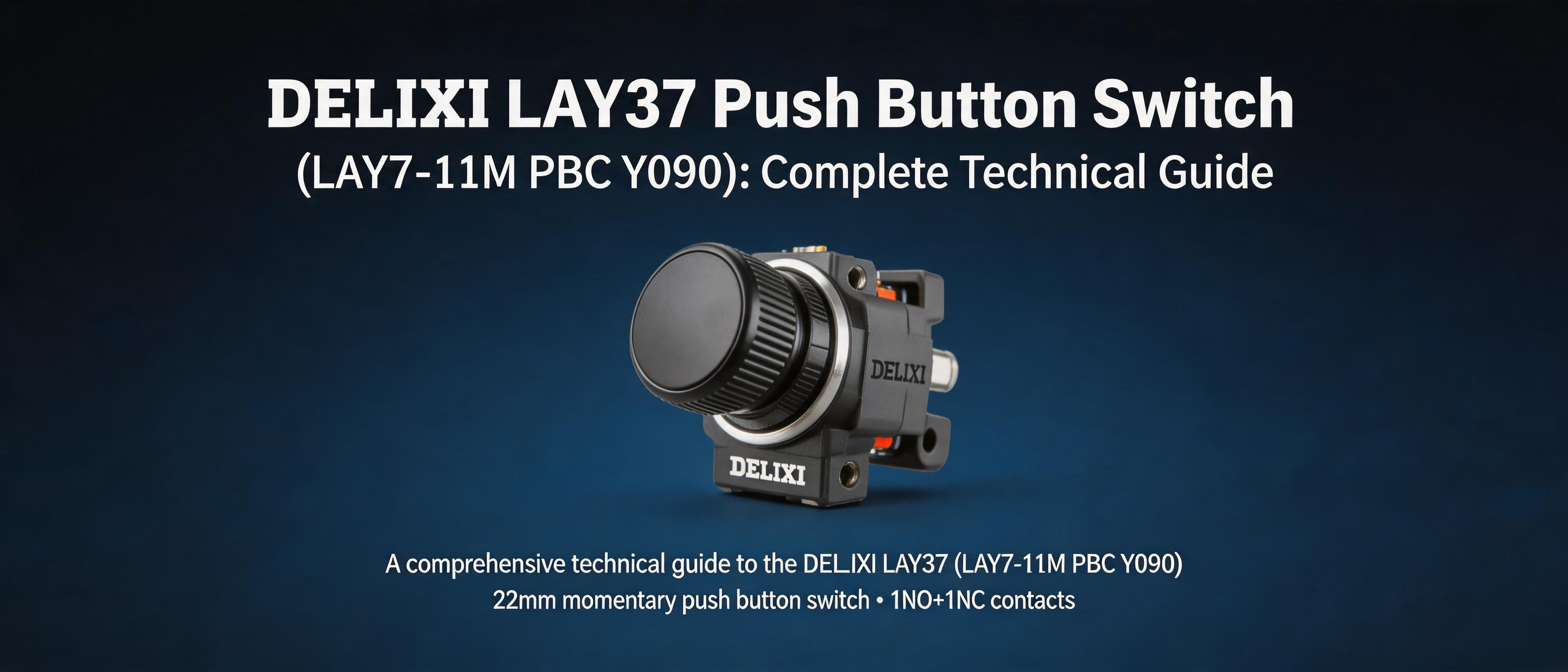 DELIXI LAY37 Push Button Switch (LAY7-11M PBC Y090): Complete Technica