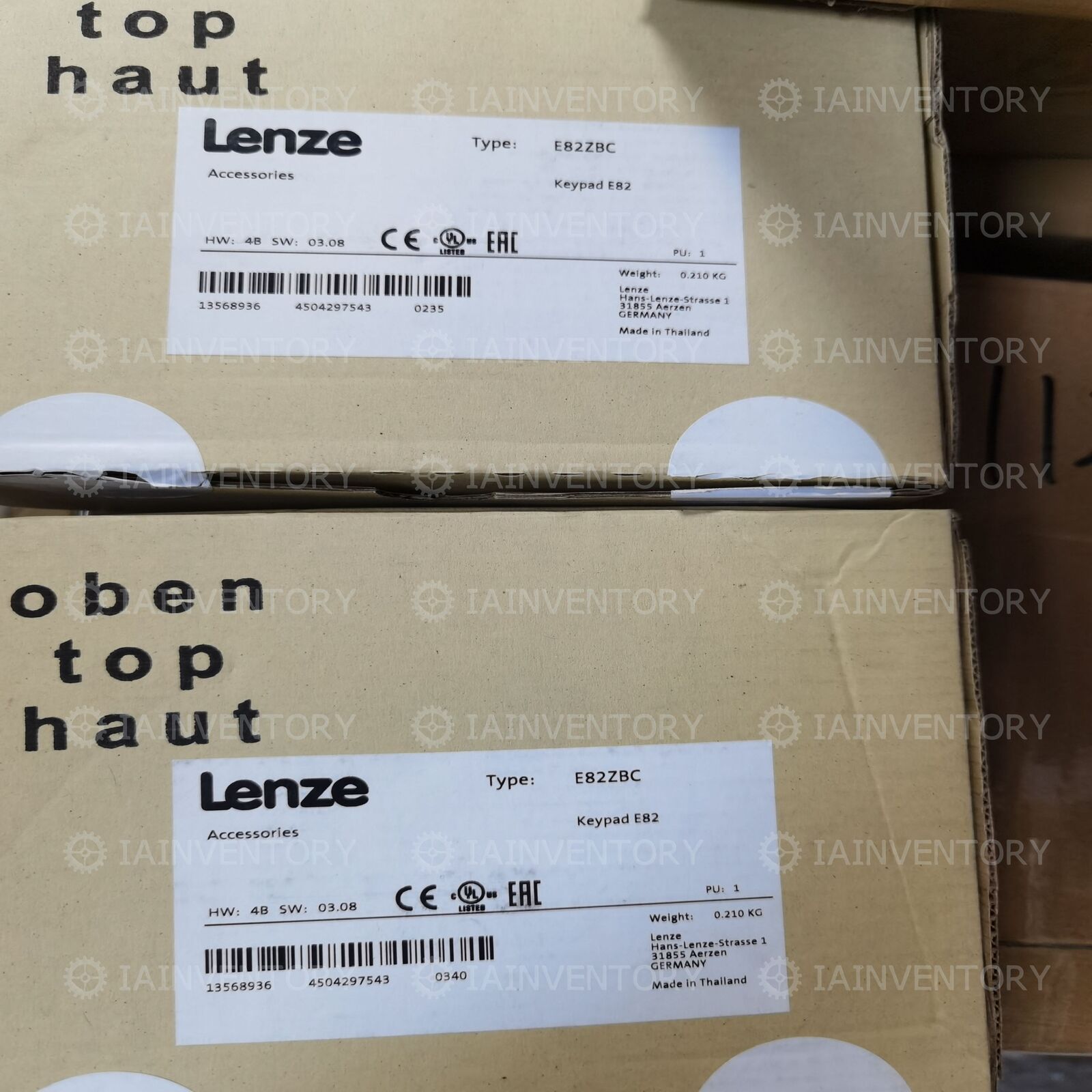 LENZE E82ZBC New In Box Operating Keypad Module with 4 Directional Keys ...