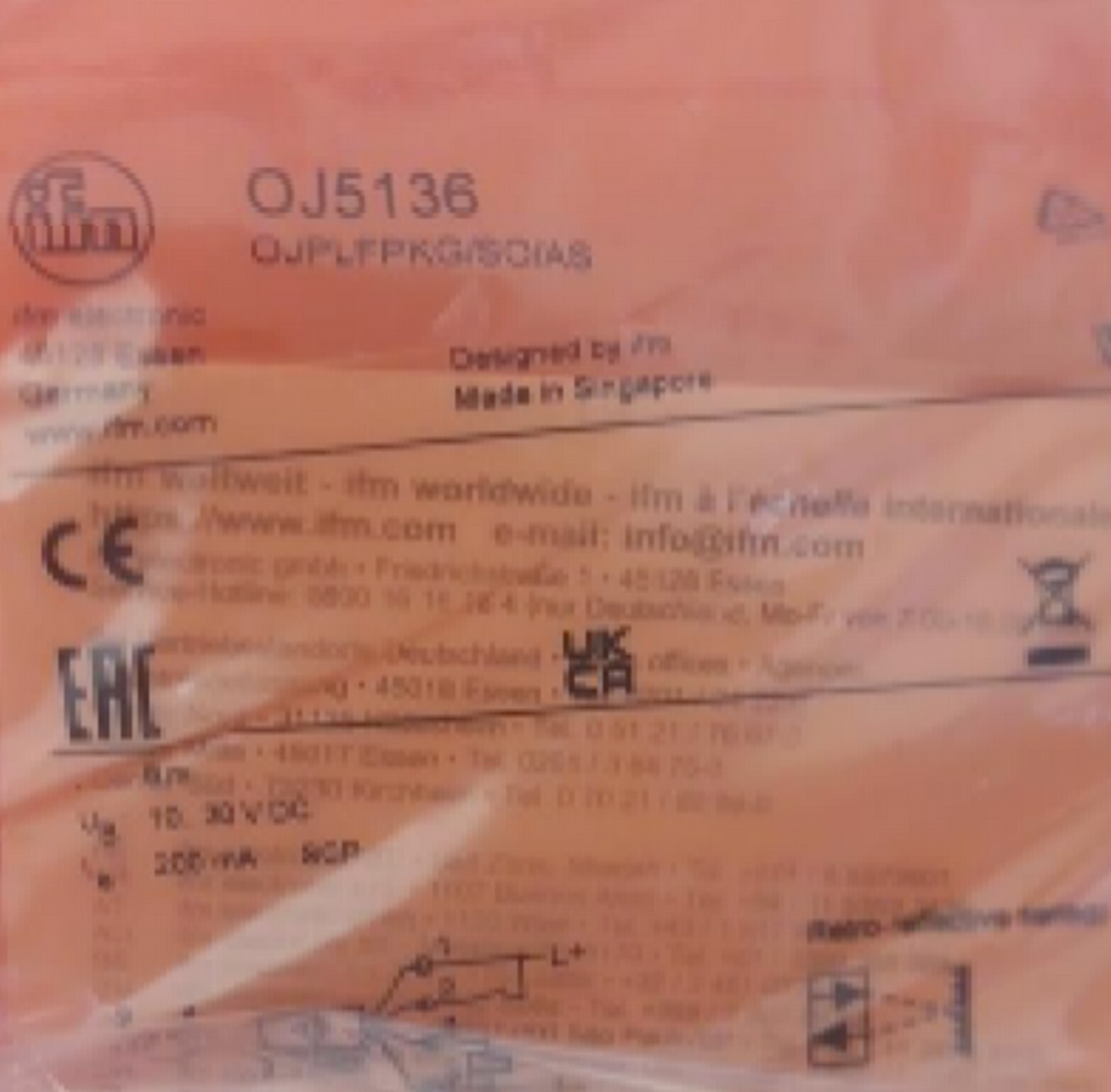 new ifm oj5136 photoelectric sensor