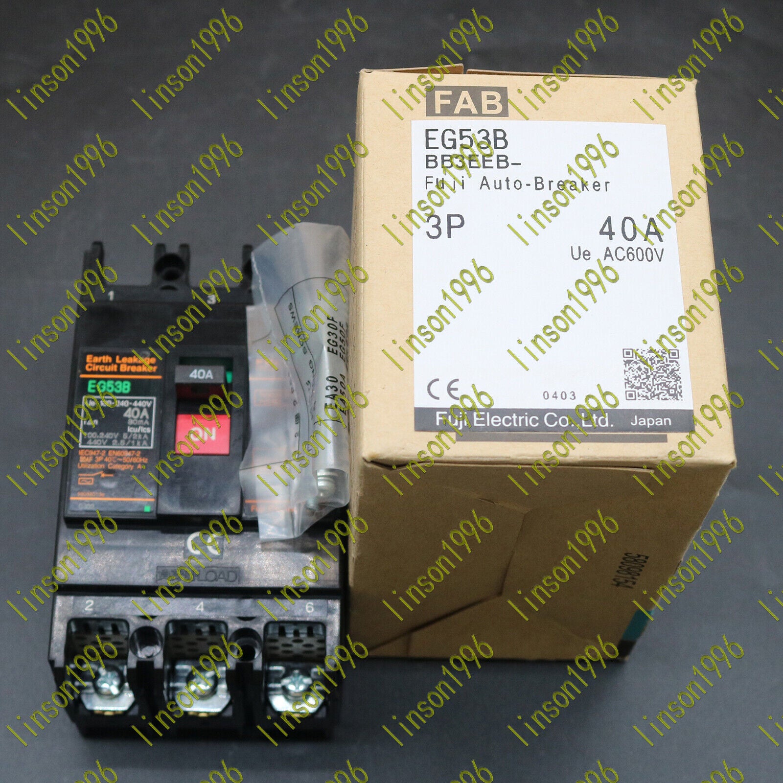 new one fuji eg53b 40a 3p auto-breaker