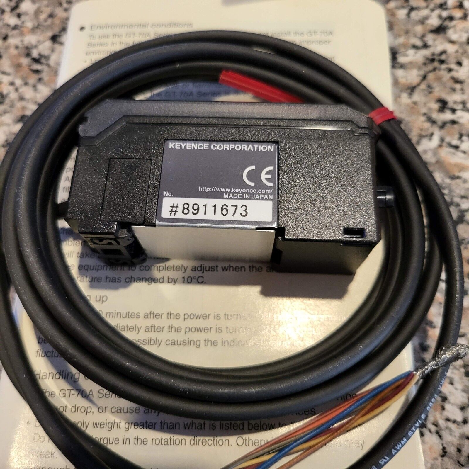 new keyence gt-71ap amplifier din rail mount
