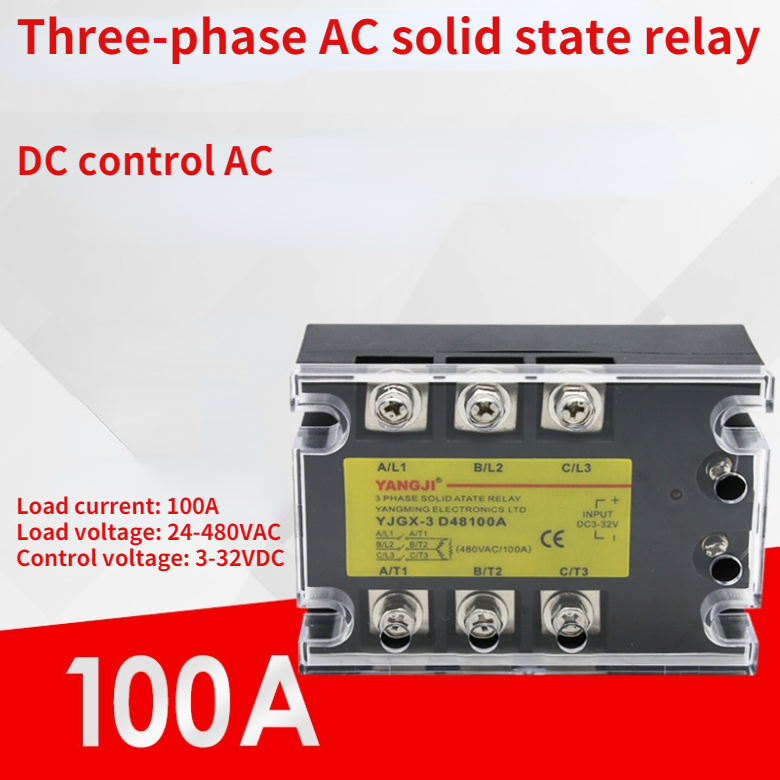 new three-phase dc control ac solid state relay series yjgx-3d48100a ...
