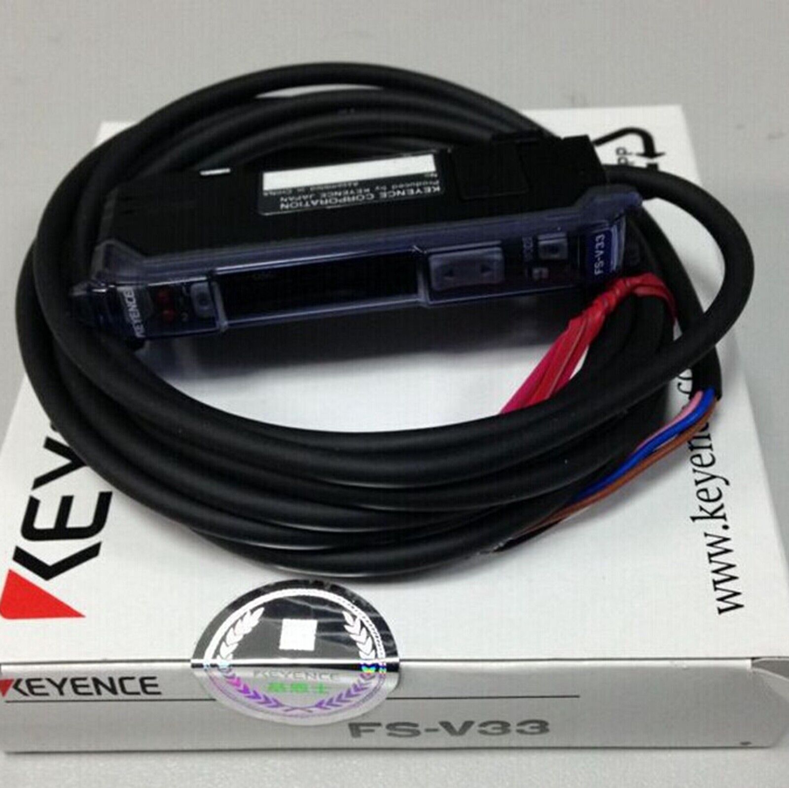 Digital Fiber Optic Amplifier Sensor Cable Type Main Unit NPN NEW KEYENCE FS-V33