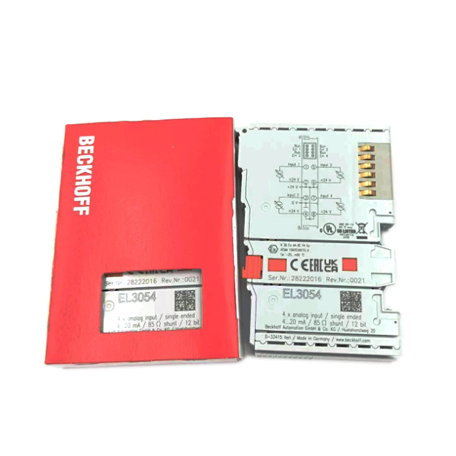 BECKHOFF EL3054 Analog Terminal Process