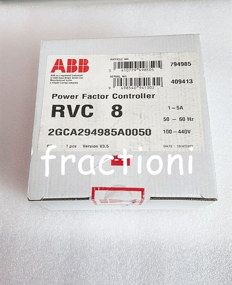 new abb rvc-8 , 1-year