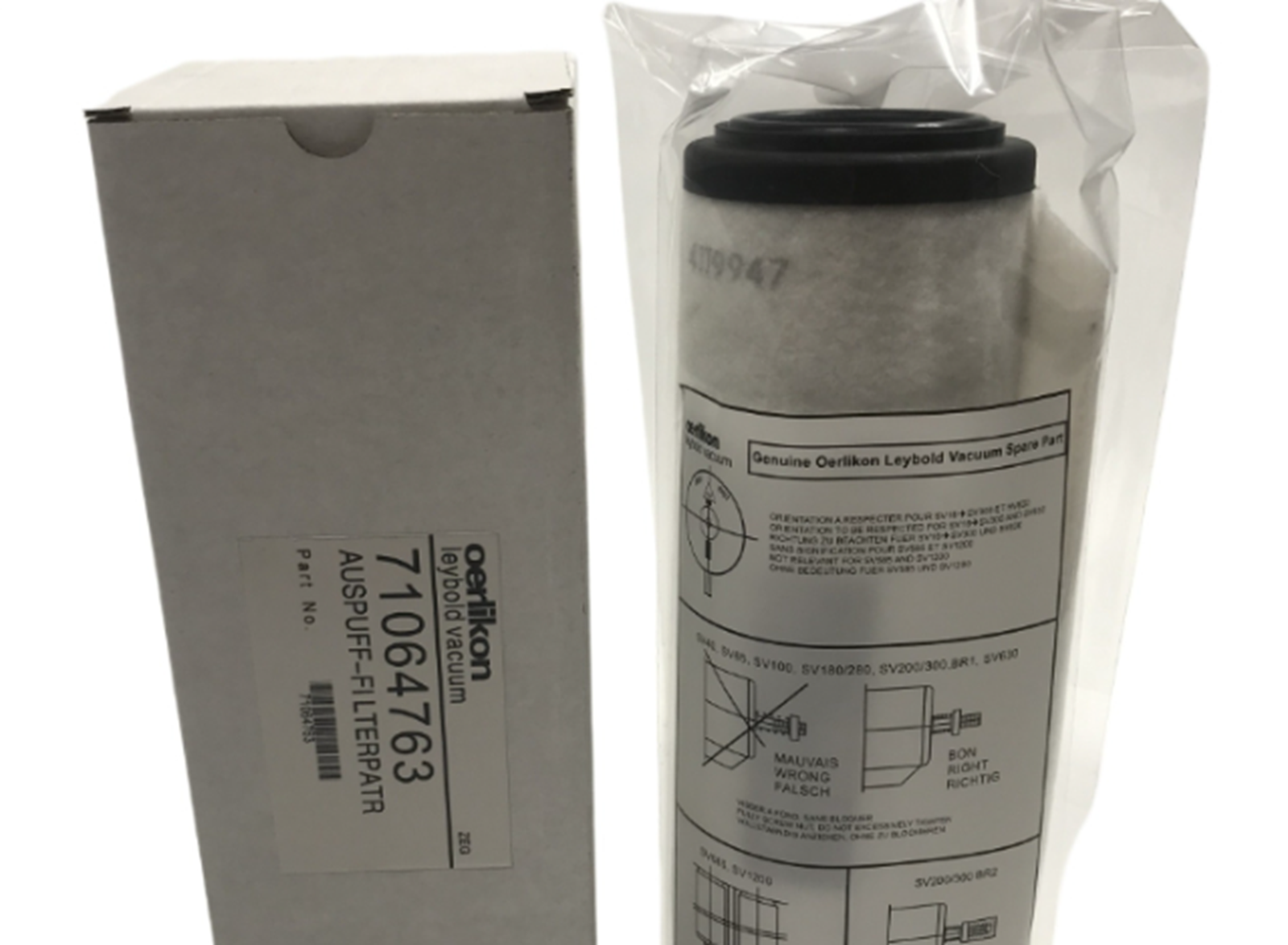 leybold 71064763 vacuum pump filter