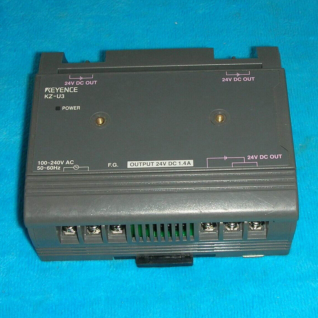 used one keyence kz-u3 plc expansion power module