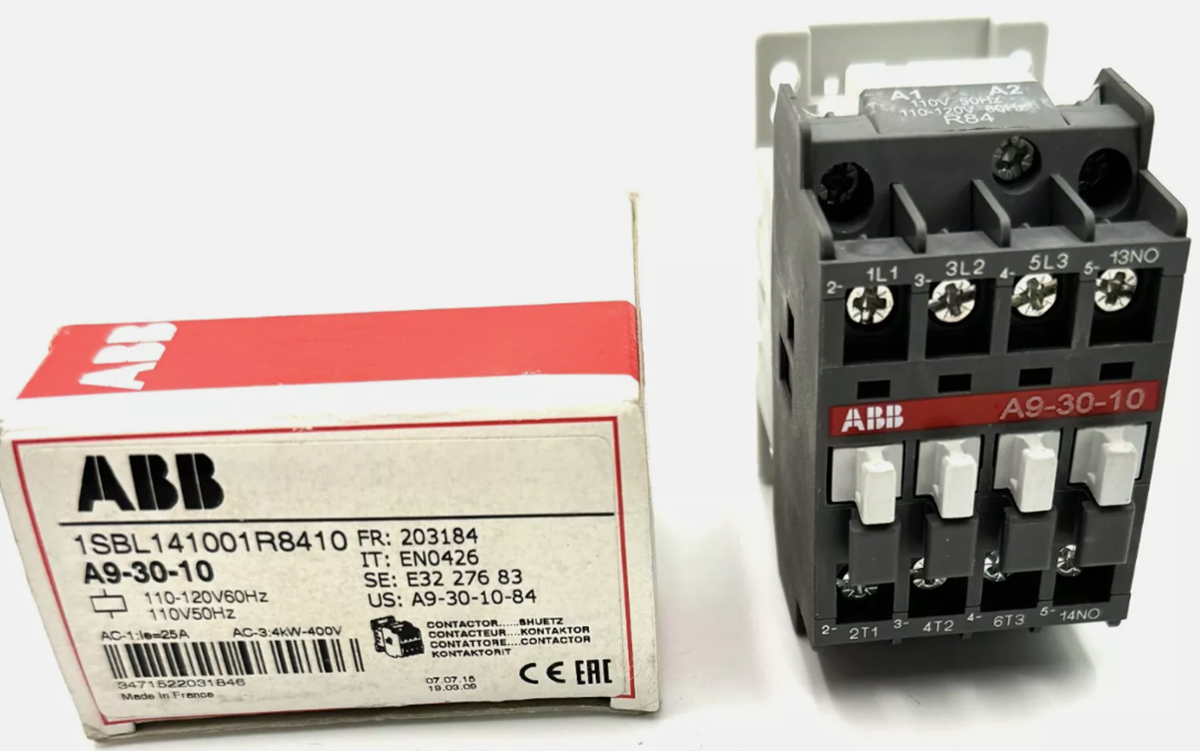 new abb a9-30-10 3-pole contactor