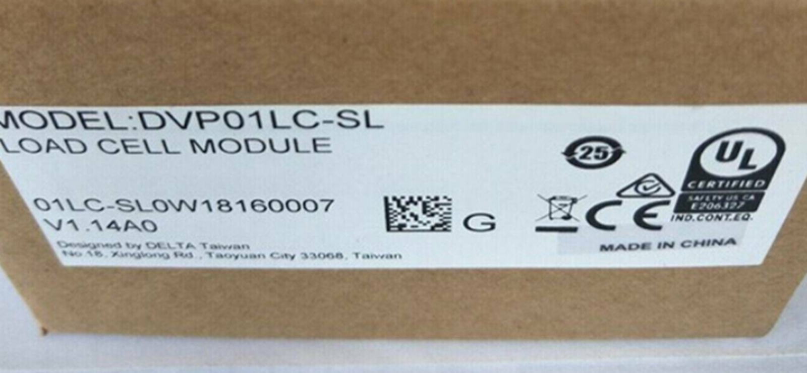Delta DVP01LC-SL Load Cell Module 24-Bit Resolution