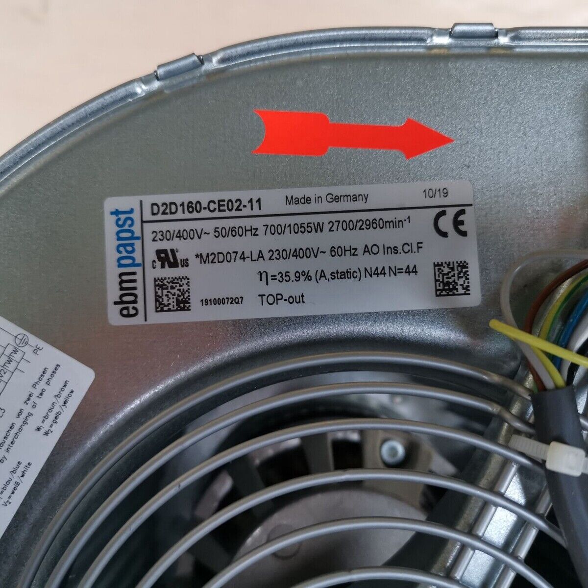 ABB Centrifugal Cooling Fan 700W 230V