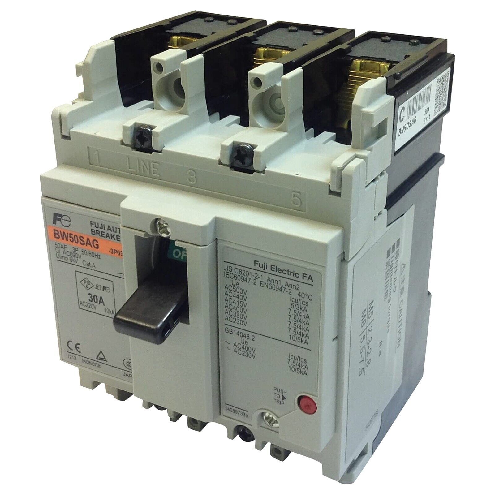 fuji bw50sag circuit breaker 3p