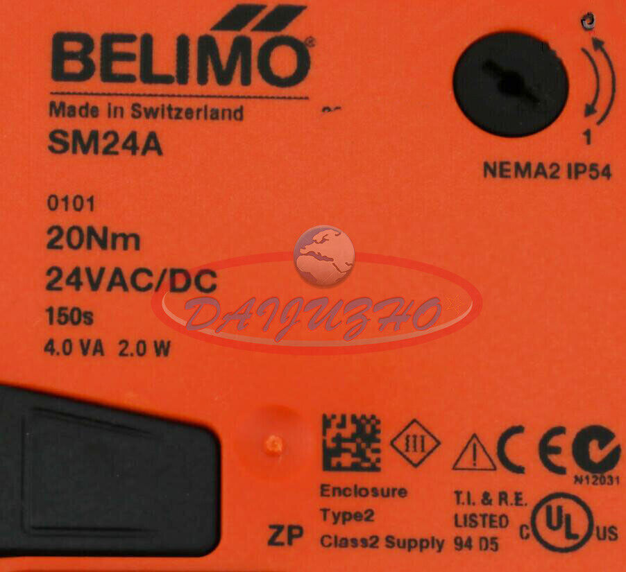 new one belimo sm24a electric air valve actuator 24v