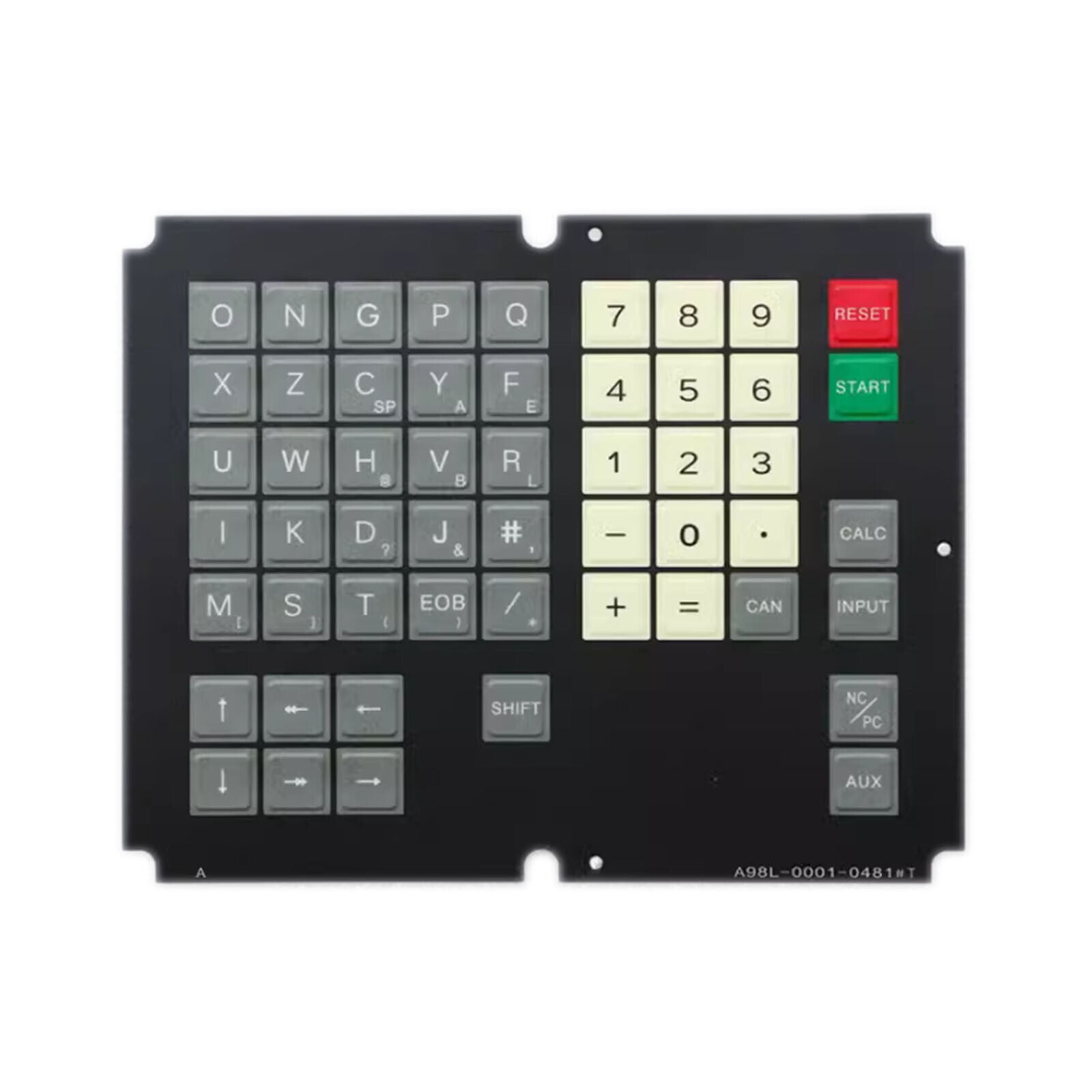 new fanuc a98l-0001-0481#m#t membrane keysheet keypad