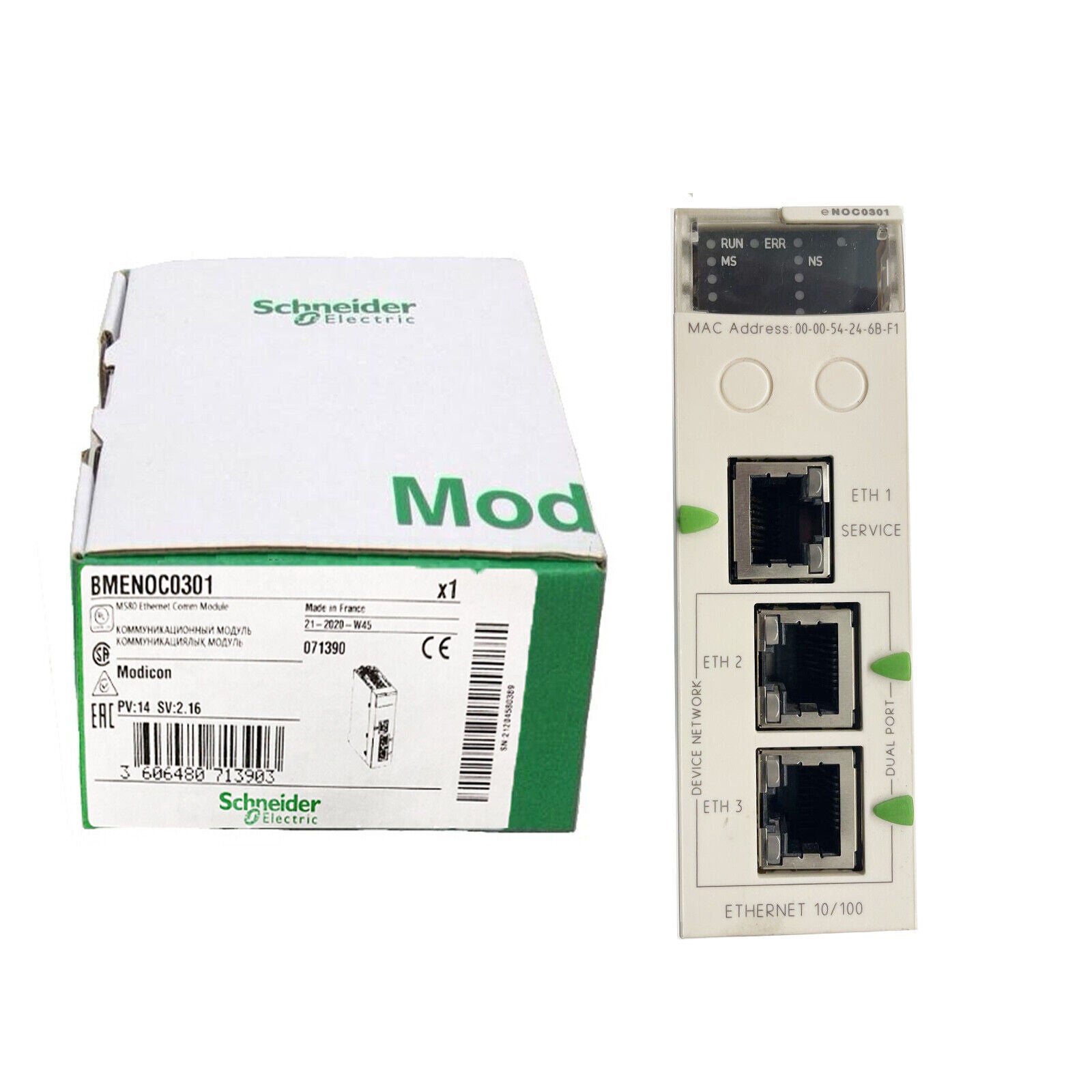 new schneider bmenoc0301 ethernet communication module