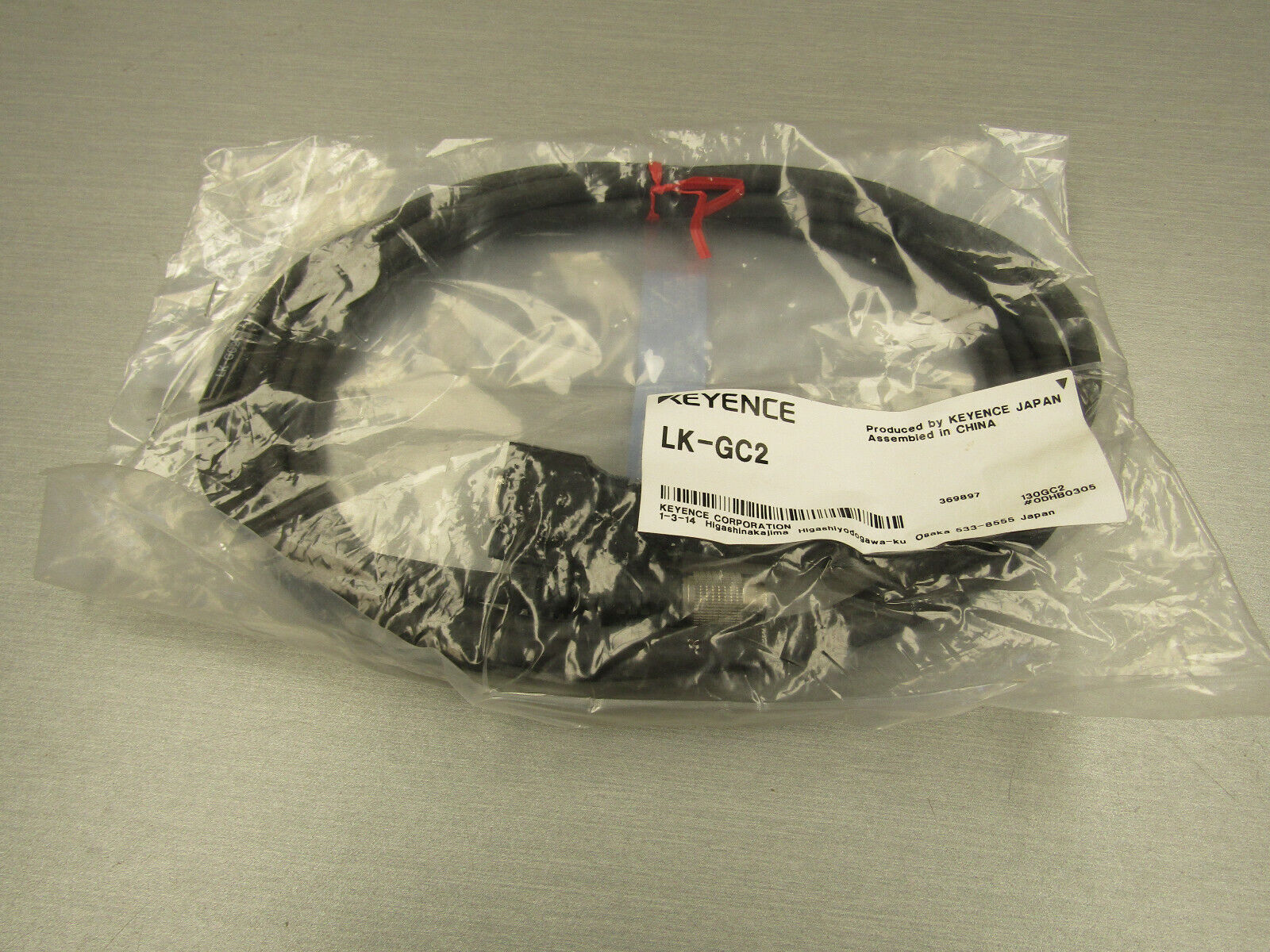 new keyence lk-gc2 laser sensor head controller cable 2m