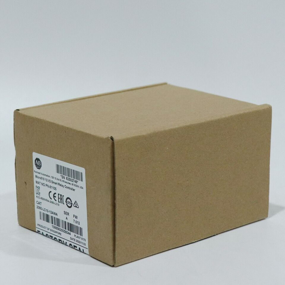 Allen-Bradley 2080-LC10-12AWA 12 Smart Relay Micro810 Controller New