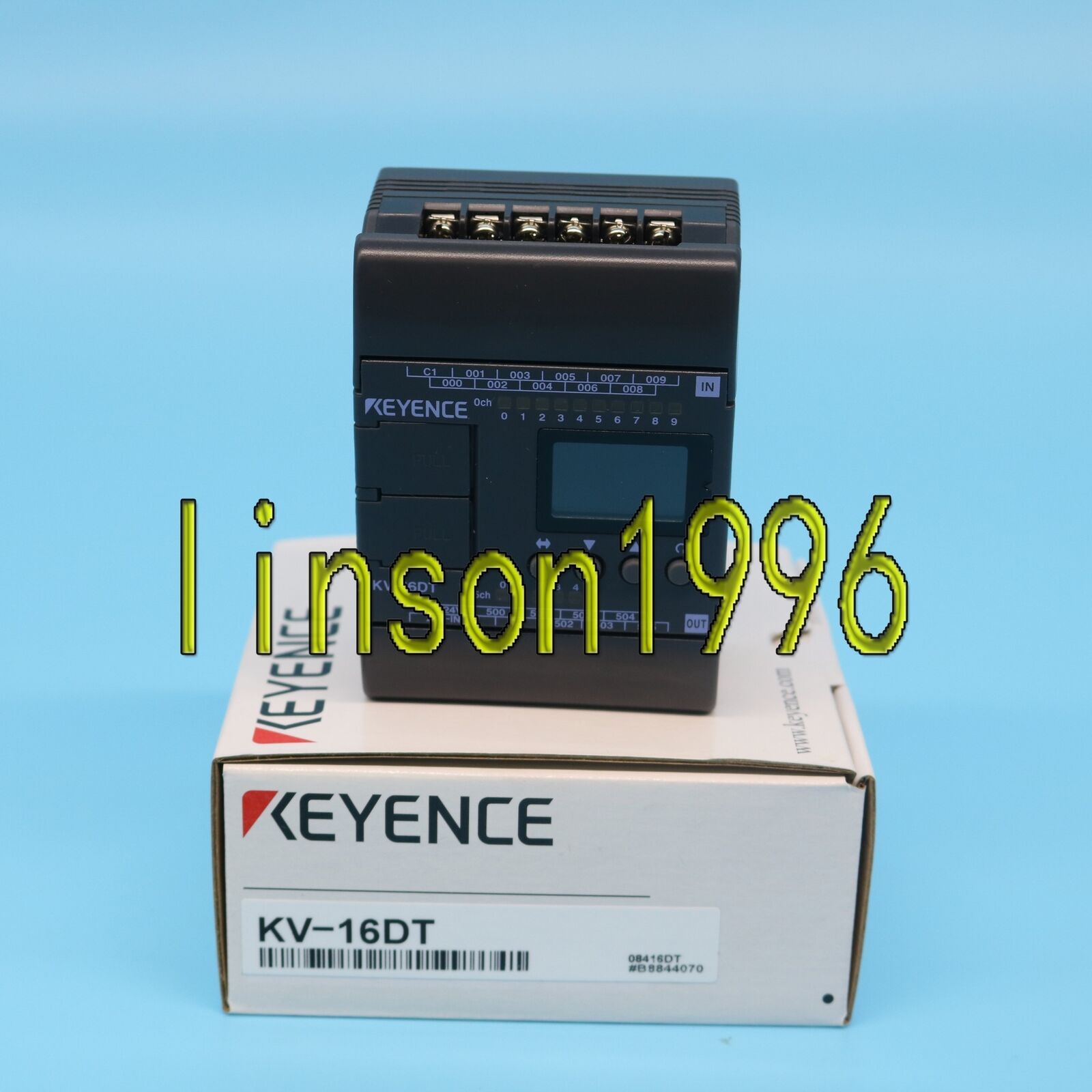 new one keyence programmable controllers kv-16dt one year
