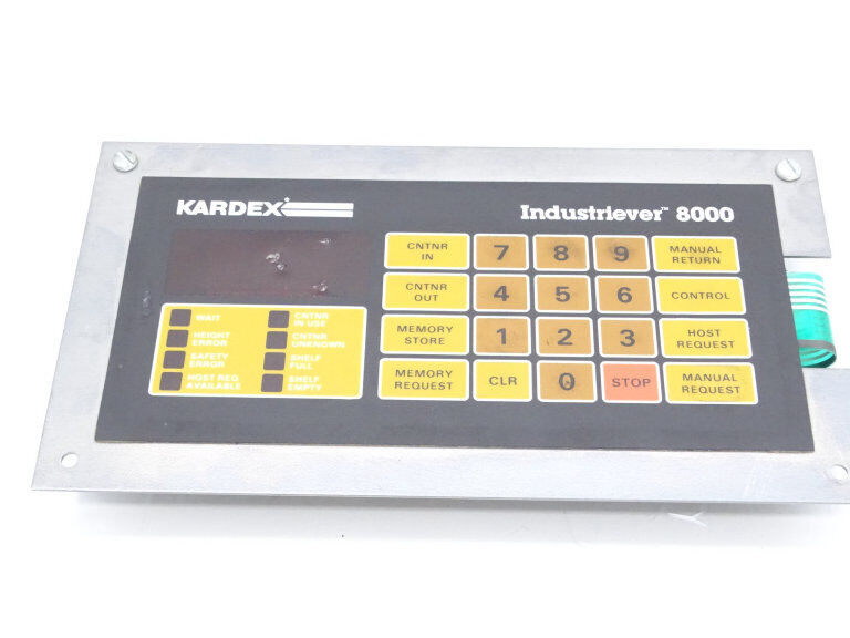 KARDEX 8000 HMI_KEYBOARD_DISPLAY Panel