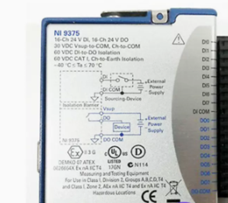 new national instruments ni-9375 digital input output module