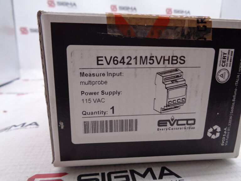 EVCO Temperature Controller: EV6421M5VHBS | Precision Monitoring ...