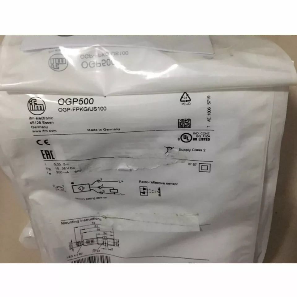 new one ifm ogp500 photoelectric sensor ogp 500